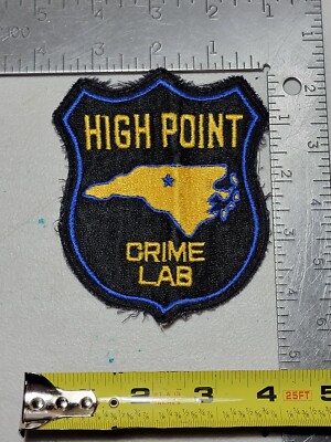 AAb2 Police patch patches used North Carolina High Point Crime Lab | eBay
