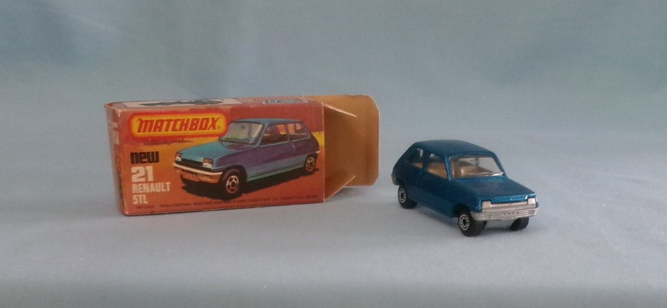 Matchbox Superfast Renault 5TL No. 21 Box c 1978 Made in England Lesney ...
