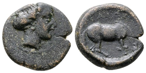 Ancient Greek Bronze Coin - Larissa Thessaly 400-344 BC | eBay