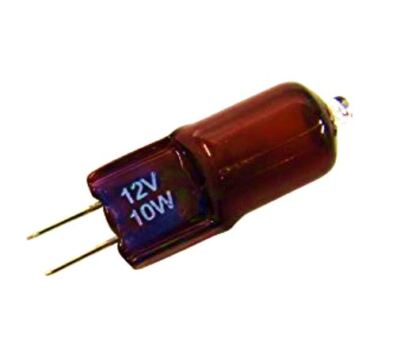 Marine Grade G4 12V 10W Bi-Pin Base Red Mini Halogen Light Bulb Ancor ...