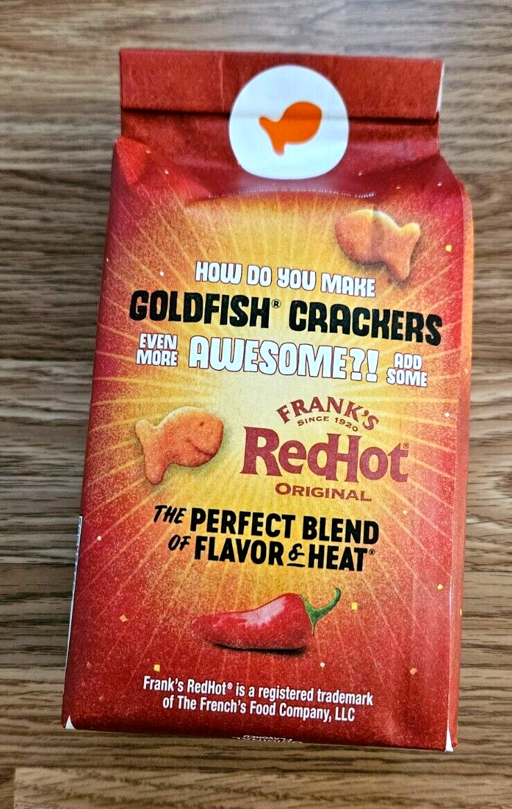 Pepperidge Farm Goldfish Limited Edition Frank's Red Hot Crackers 6.6 ...