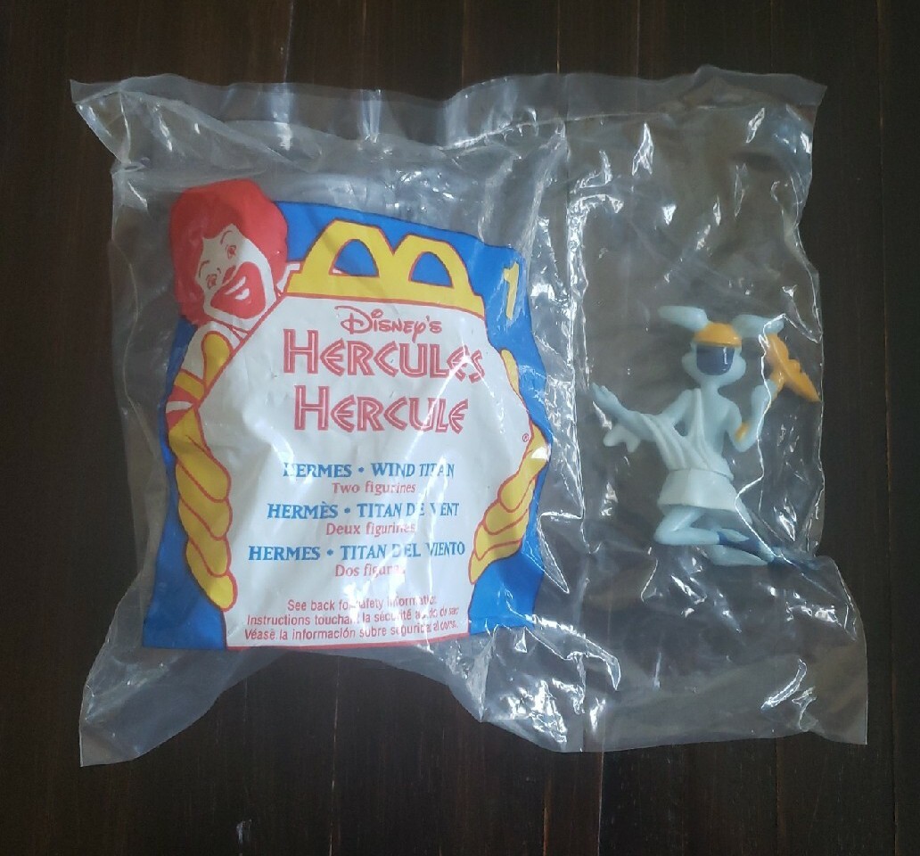 Disney's Hercules Hermes + Wind Titan #1 McDonald's Happy Meal Toy NOS ...