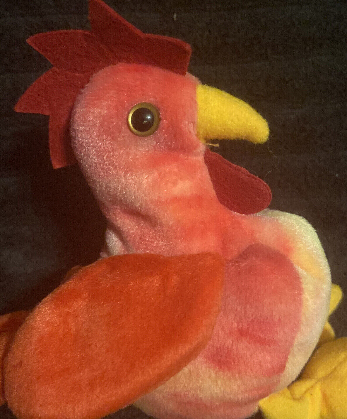 TY Plush Beanie Baby Strut The Rooster Tags 1996 Retired #4171 for sale ...