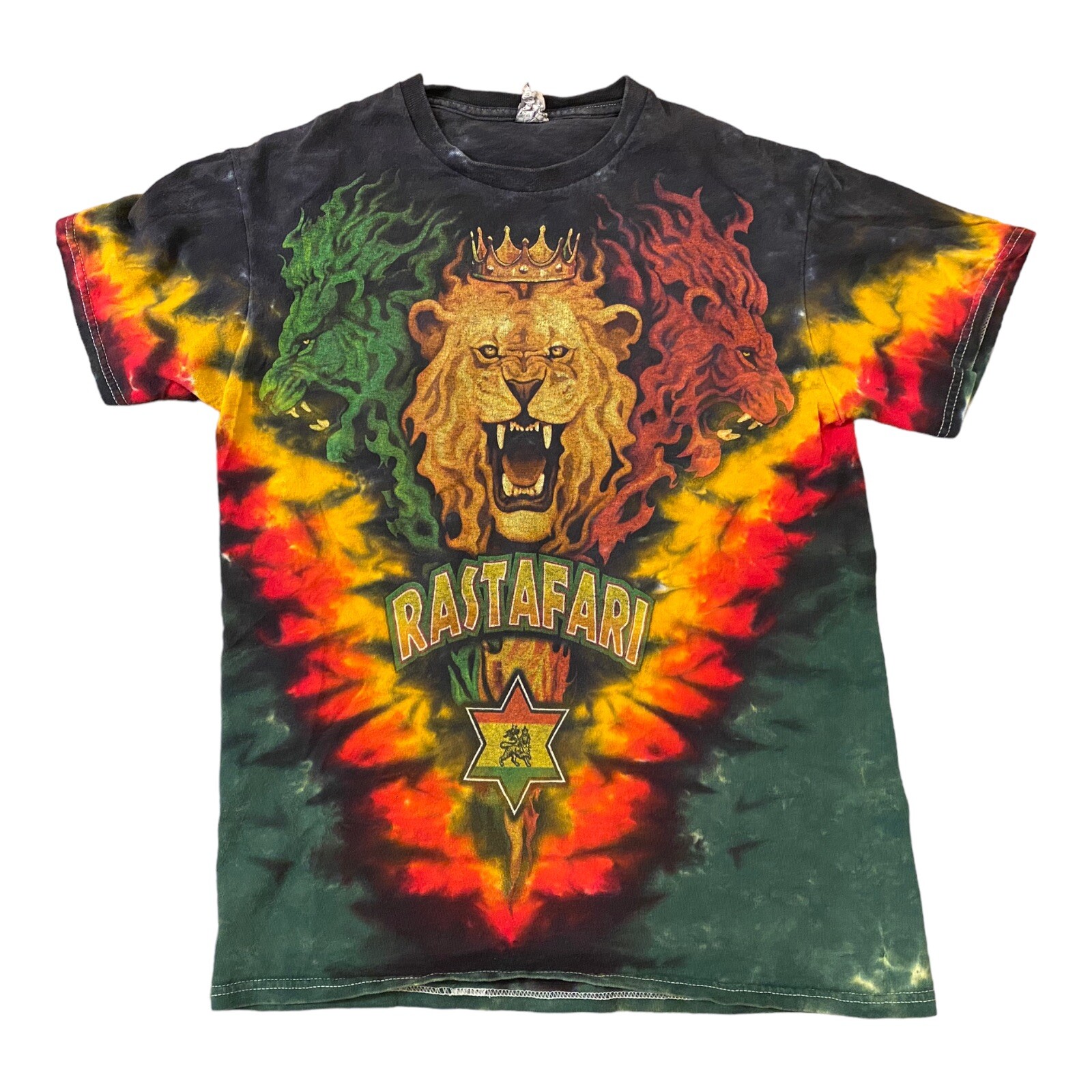 Rastafari Lion Tie Dye Jamaican Reggae T-shirt Unisex… - Gem