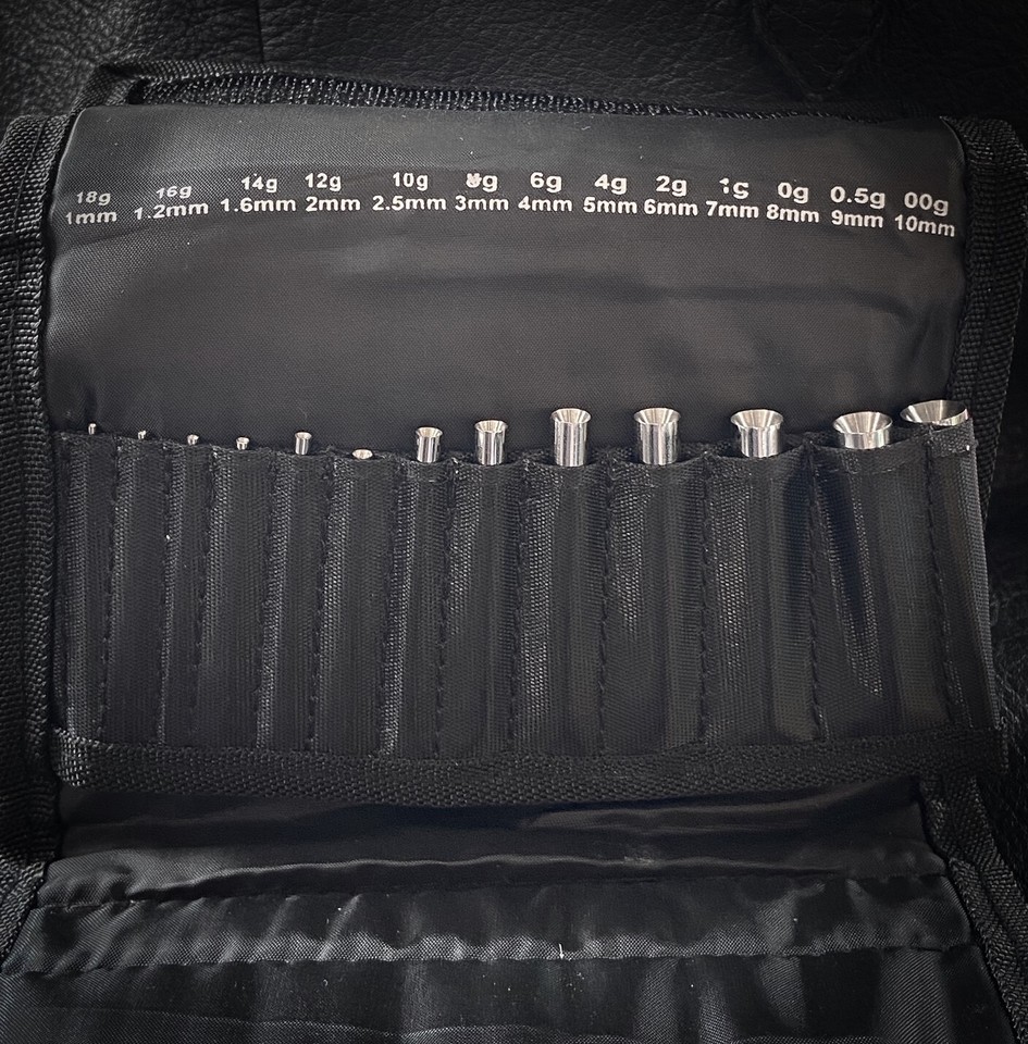 Insertion Taper 13pc Set Calor Style 18g-00g 1mm-10mm Expanders Lobe ...