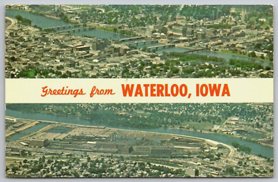 Vintage Postcard - Greetings from Waterloo IOWA - IA | eBay