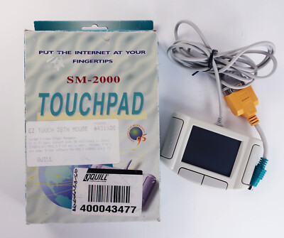 Serial Mouse Touch Pad PC Concepts Sm-2000 486 386 Vintage w/Box | eBay