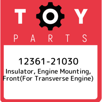 12361-21030 Toyota Insulator, engine mounting, front(for transverse ...