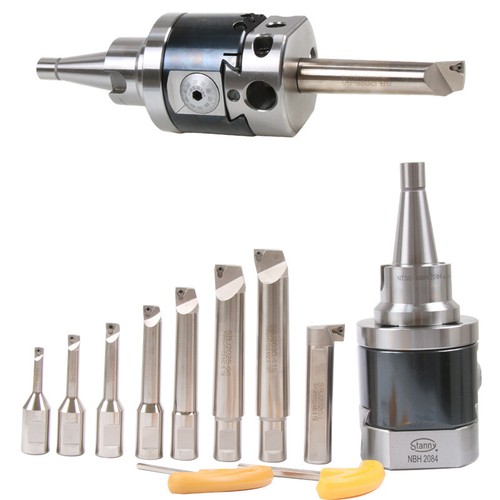 NT40-NBH2084 Fine Boring Head CAT40 BT40 MT3 R8 Tool Holder+8Pcs 20mm ...