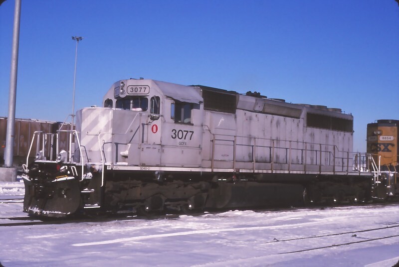 GCFX 3077 SD40 GONE!! @ BEDFORD PARK, IL 2004 35MM SLIDE | eBay