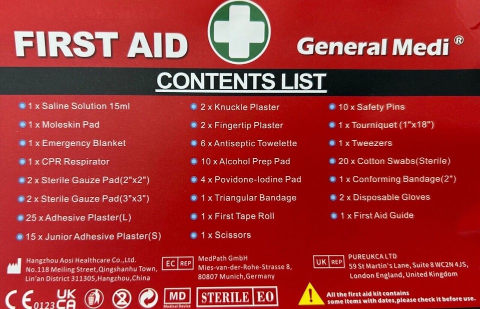UTV Portable First Aid Kit Polaris RZR 4 800 900 XP Pro R RS1 S 570 ...
