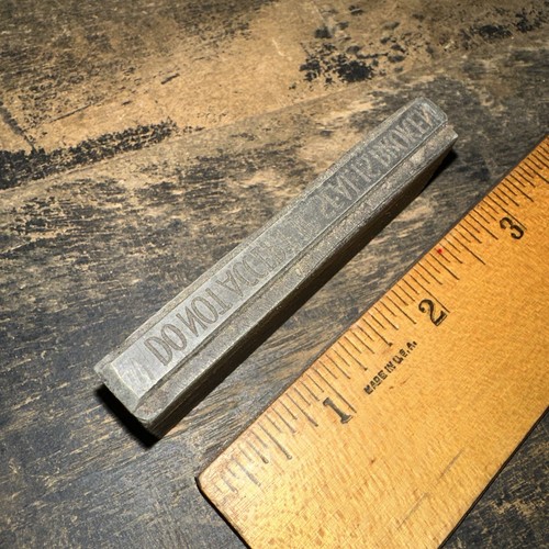Vintage Print Block (Do Not Accept If Seal Is Broken) Early Block | eBay