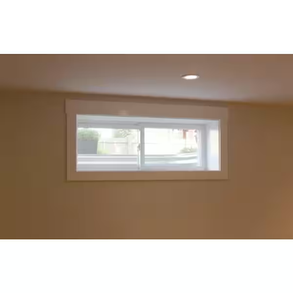 Window Dual Pane Left-Hand Single Sliding Insulated Glass White ...