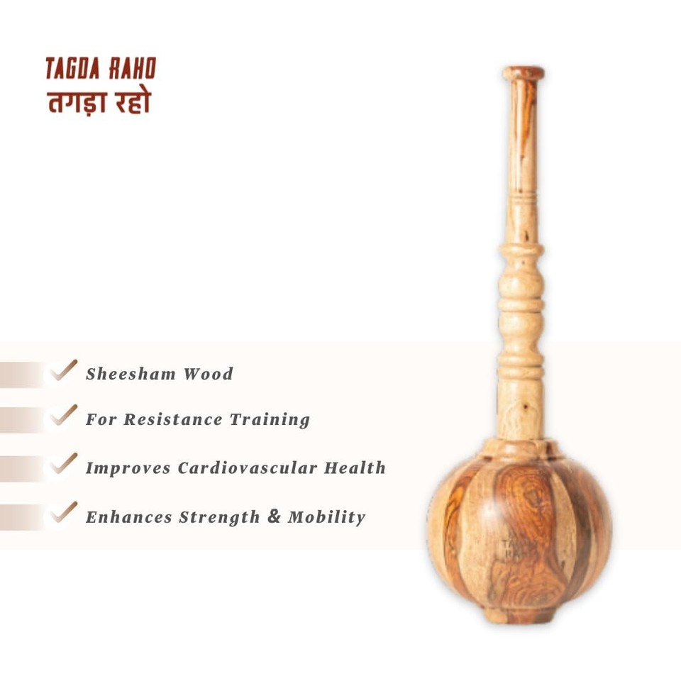 Hanuman Gada Wooden Club Mugdar Meel Clubbell Karla Kattai Exercise ...