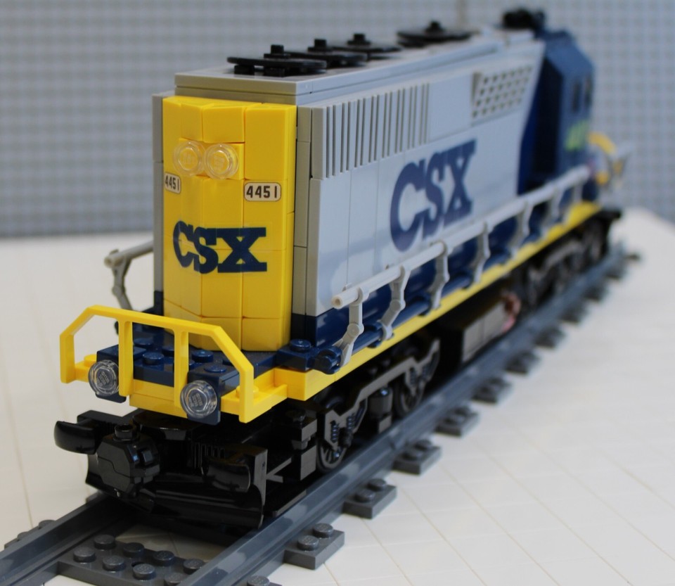 Custom Train CSX GP40 Grey/Dark Blue Version -Engine Read Item ...