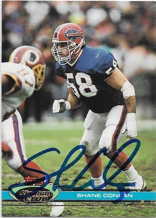 SHANE CONLAN Autographed Signed 1991 TSC Football card #70 Buffalo ...