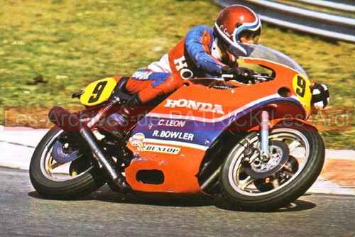 Christian LEON (Roger BOWLER) HONDA RCB 741 #9 Carte Postale Moto ...
