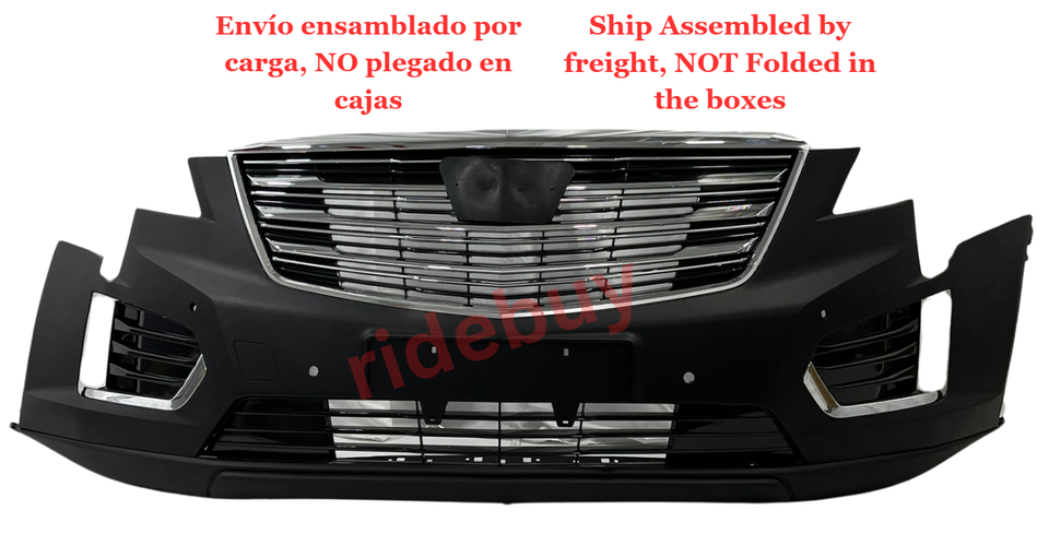 Fit 2017-2019 Cadillac XT5 Front Bumper Complete Assembly w/sen holes ...