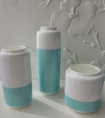 Tiffany&Co Colorblock Mini Vases Set Of 3 | eBay