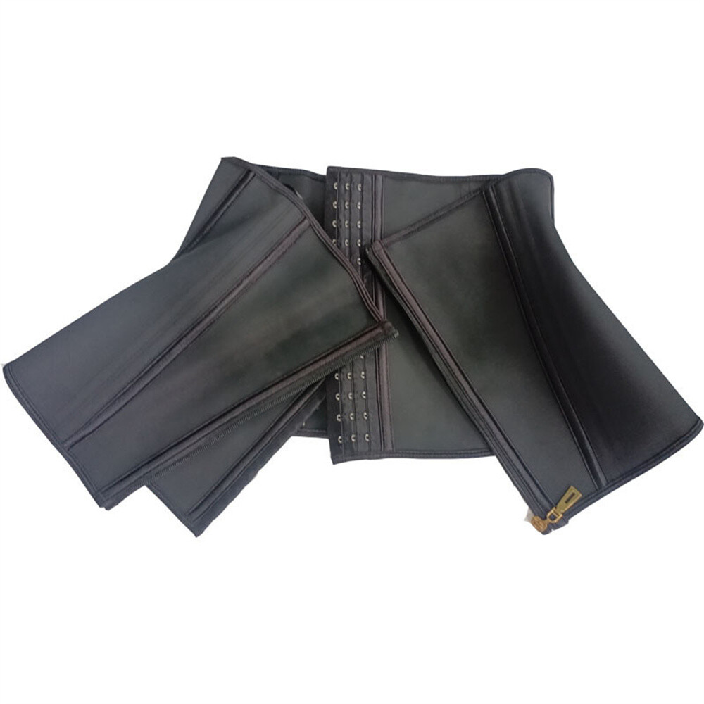 100% Latex Waist Trainer Cincher Body Shaper Corset Vest Waist Cincher ...