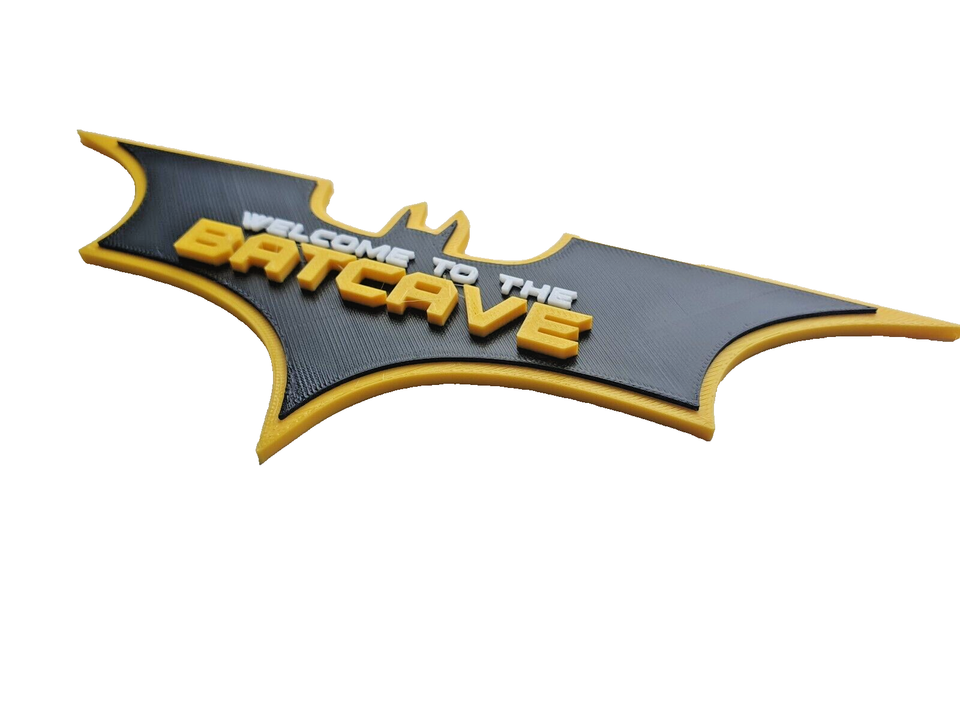 LARGER BatCave Door Sign. Batman, Welcome to the BatCave | eBay UK