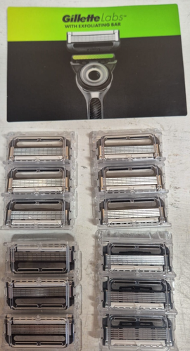 Gillette Labs Razor Blades Men, Pack of 12 Refills, Compatible with ...