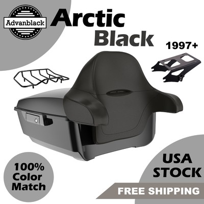 Advanblack Arctic Black King Tour Pack Wrap Around Backrest For 97 ...