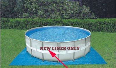 Replacement Intex 14ft x 42in Round Ultra Frame Pools LINER ONLY | eBay