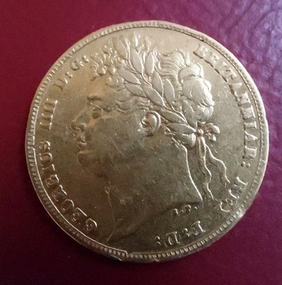 1821 Full Gold Sovereign Coin, 22ct, King George IV Laureate Head | eBay UK