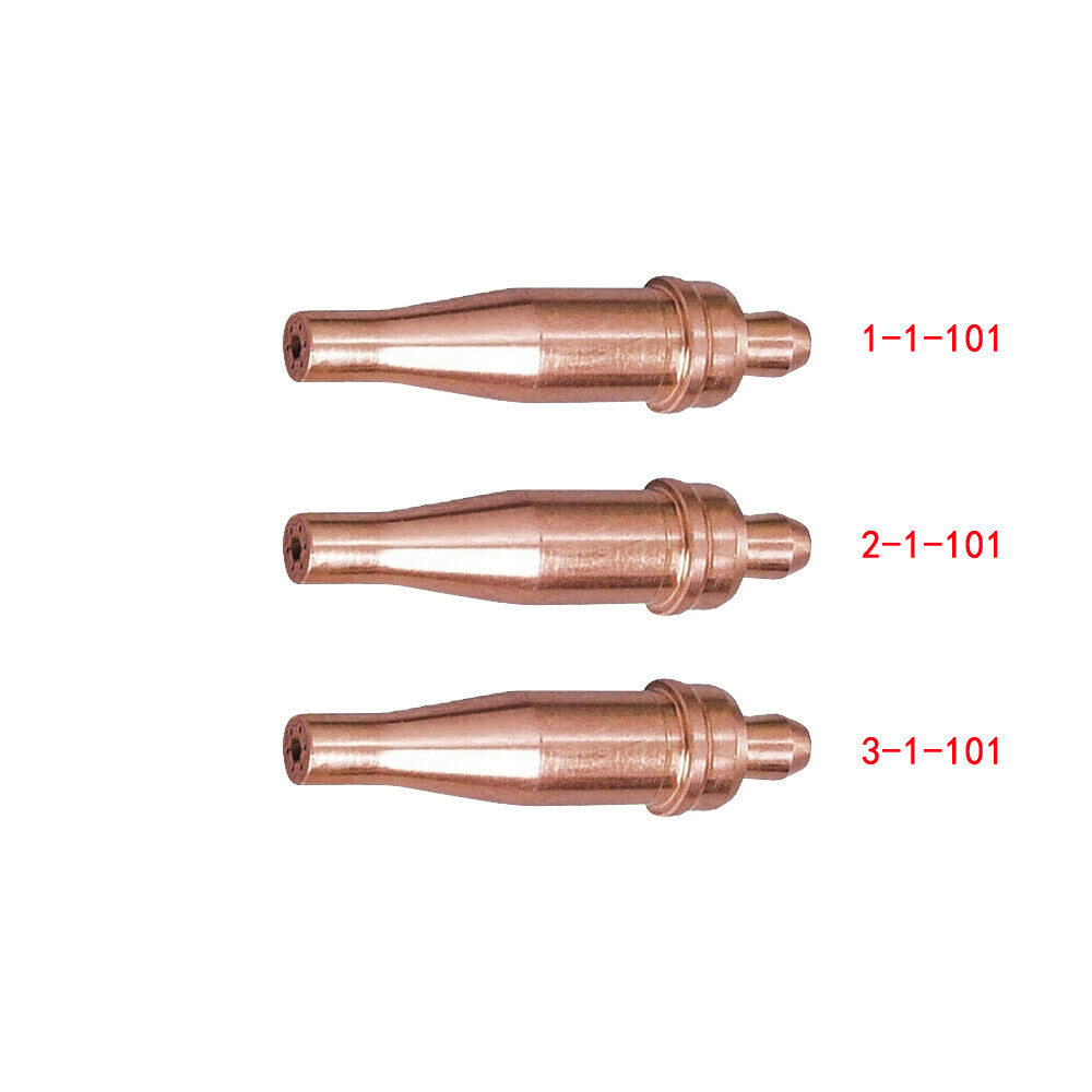 3 Pcs 1 1 101 2 1 101 3 1 101 Acetylene Oxygen Cutting Tip For
