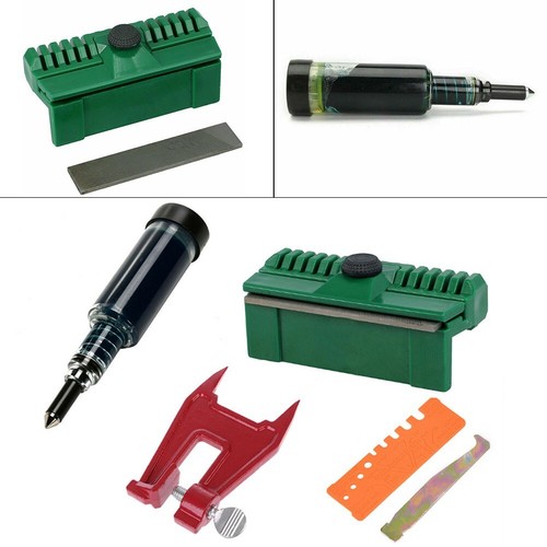 5pcs Chainsaw Guide Bar Maintenance Kit Groove Rail Dresser Grease Tool ...