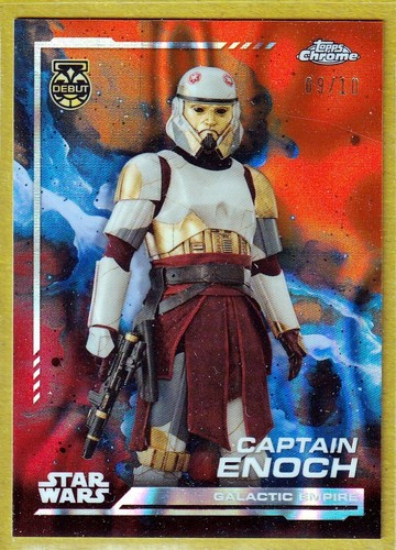 2024 Topps Chrome Star Wars Mustafar Lava Refractors #99 Captain Enoch ...