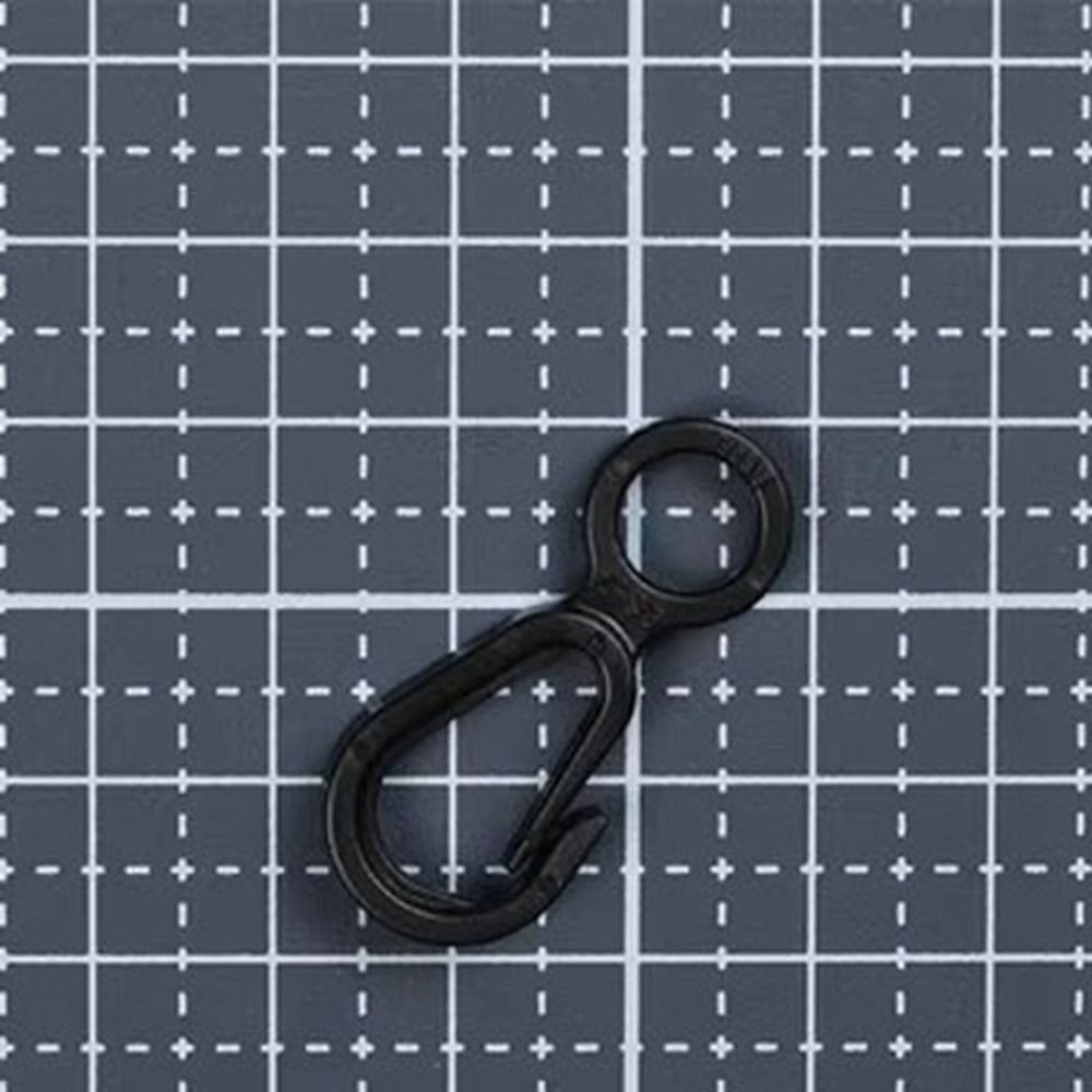 10pcs Plastic Carabiner Black Spring Snap Clip EDC Tool | eBay