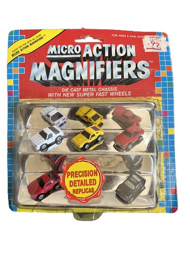 Vintage 1989 Funrise MICRO ACTION MAGNIFIERS - 5 cars - New - No. 10001 ...