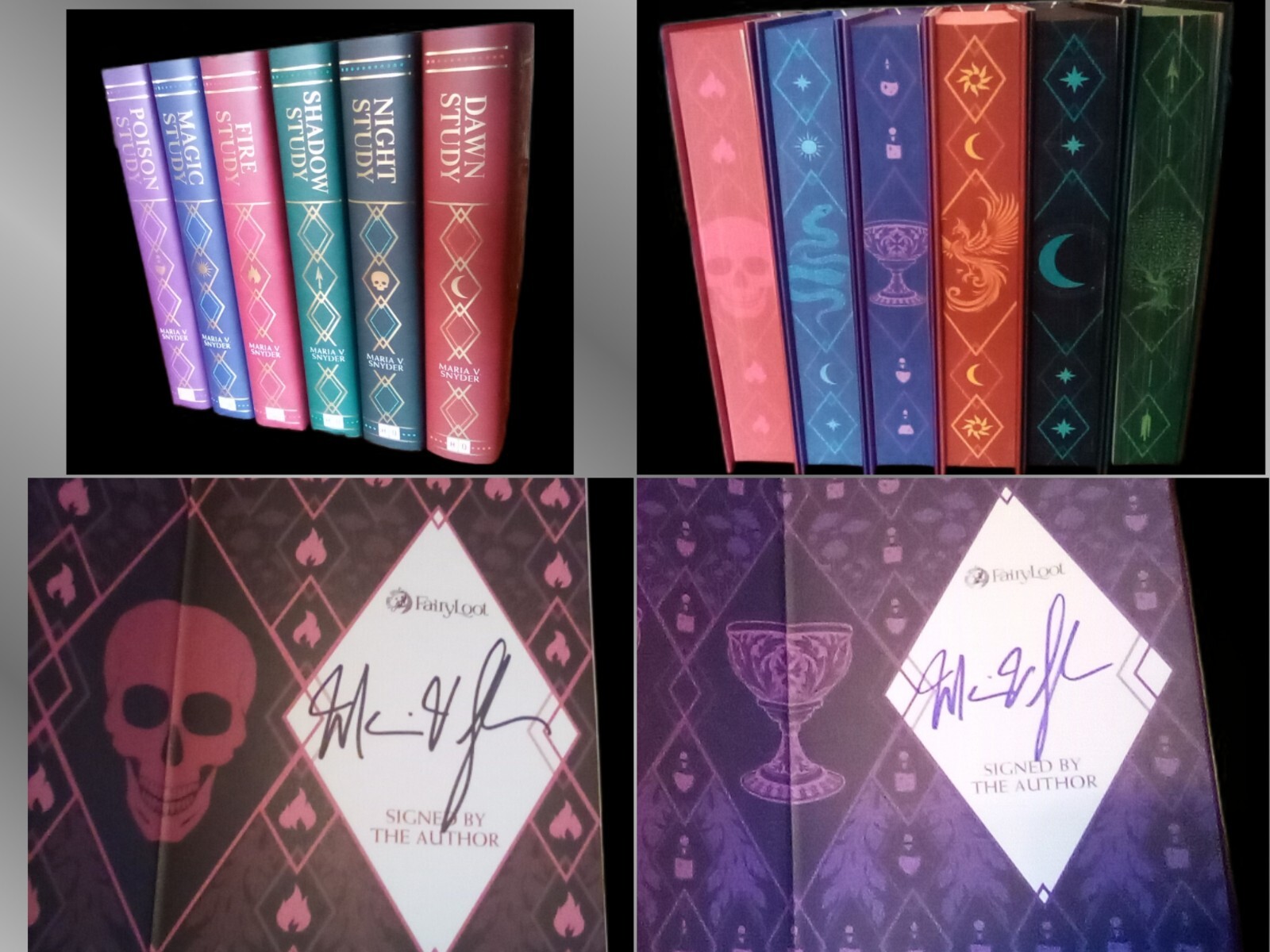FairyLoot Poison Study 1-6 *ALL 6 HAND SIGNED* Set Soulfinders Maria V ...