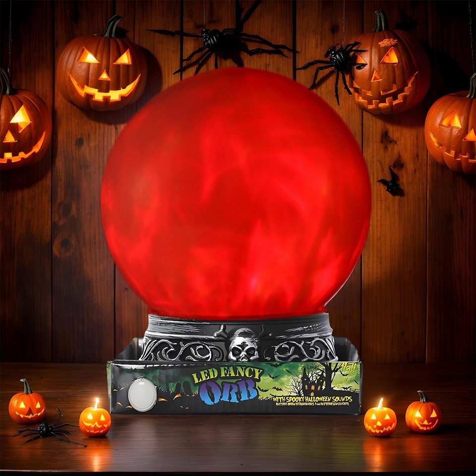Light Up Crystal Ball Halloween Lighted Crystal Ball For Halloween | eBay