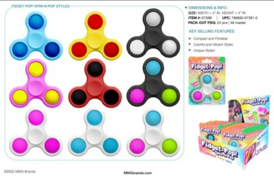 Fidget spinner pop-it wholesale variety pack # 6739B | eBay