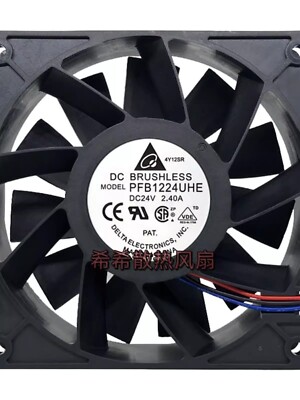 Delta PFB1224UHE 12038 DC24V 2.4A 12CM 3-Wire Inverter Cooling Fan | eBay