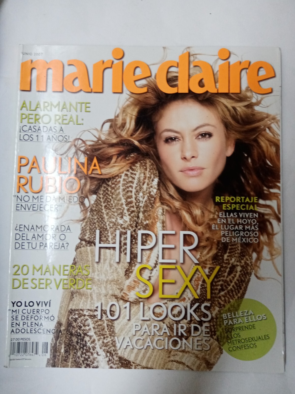 PAULINA RUBIO MARIE CLAIRE MEXICAN MAGAZINE MEXICO SPANISH JUNE 2007 | eBay