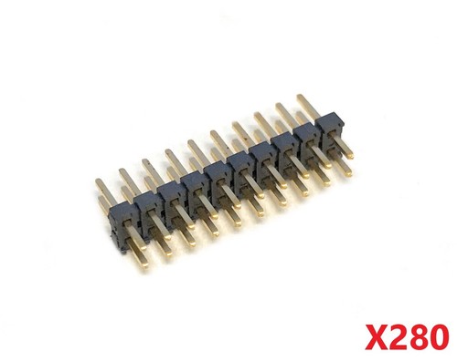 Lot of 280 NEW Samtec Inc MTMM-110-07-G-D-275 20-Position 2mm Terminal ...