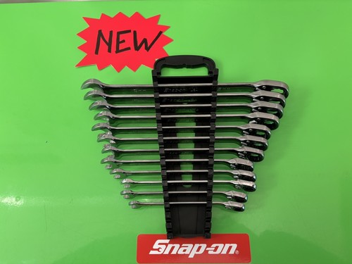 snap-on tools ratcheting wrench set flank drive plus reversible metric ...