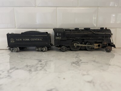 MARX Steam Locomotive 999 & New York Central Tender Marlines Tender O ...