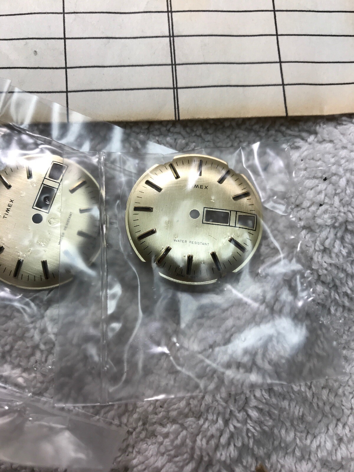 (3) Vintage Timex 1980 Men's Watch Dial Assembly, England Brand, New ...