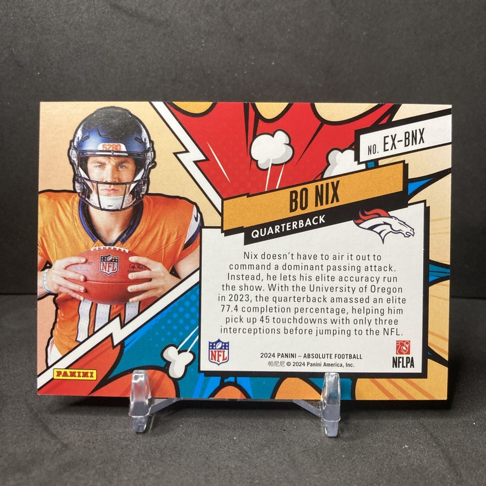 2024 Panini Absolute BO NIX EXPLOSIVE SSP Rookie RC Denver Broncos ...