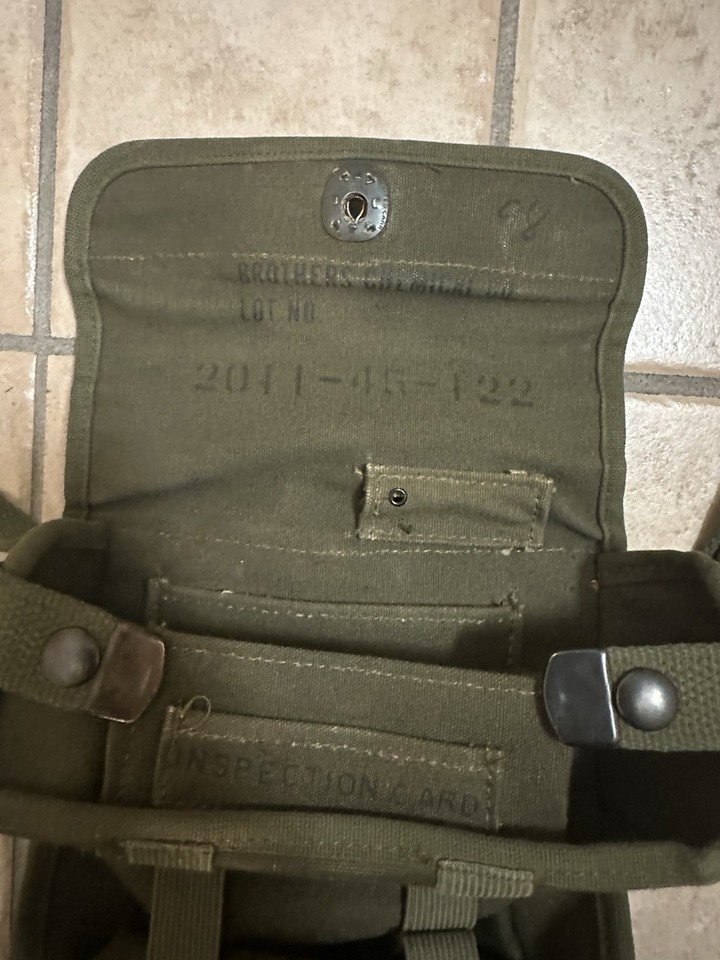 usgi military chemical agent detector kit m18a1 canvas od green | eBay