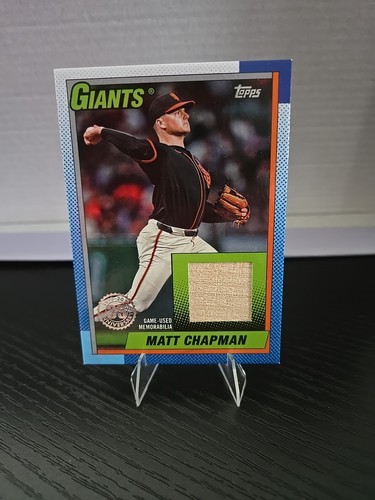 MATT CHAPMAN 2025 TOPPS 35TH ANNIVERSARY GAME USED MEMO CARD | eBay