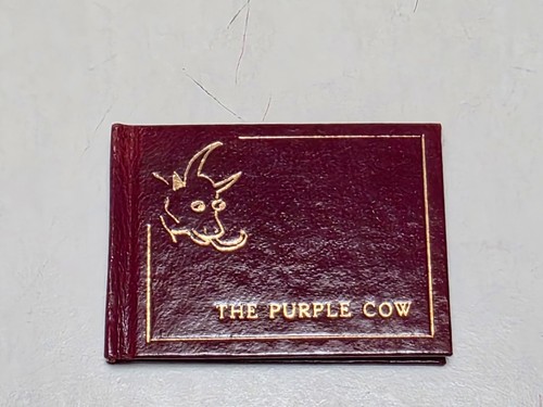 The Purple Cow by Gelett Burgess Miniature Book 1966 | eBay