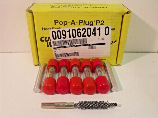 6x Curtiss-wright P2-540-S Pop-a-plug Ii Heat Exchanger Tube Plug 0 ...