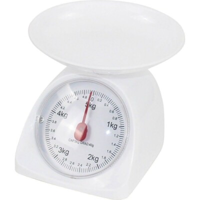 Kitchen Weight Scale White Round Mechanical Cooking Food Measuring ...