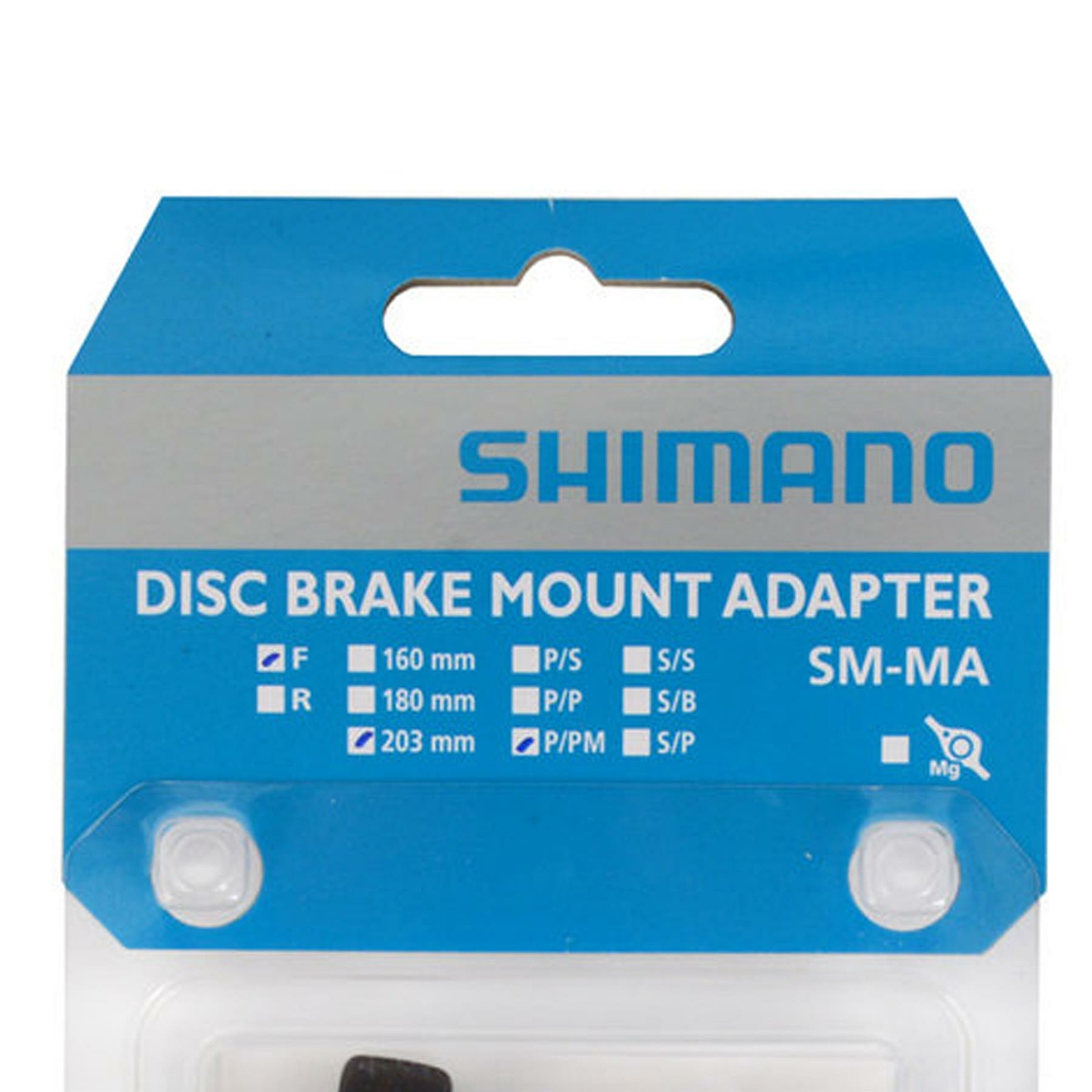 Shimano Brake Adapter - 180mm Post Mount to 203mm Rotor, Front, SM-MA ...